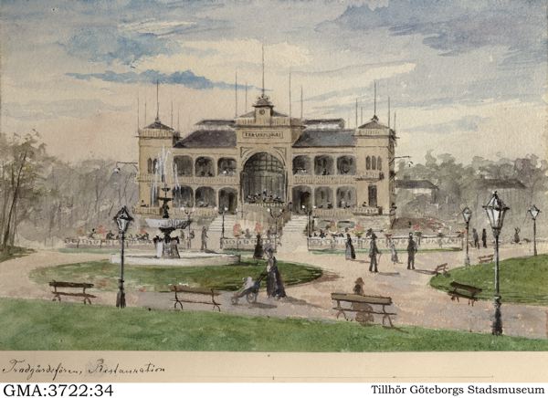 Mycket folk på Trädgårdsföreningen – Göteborgs historia