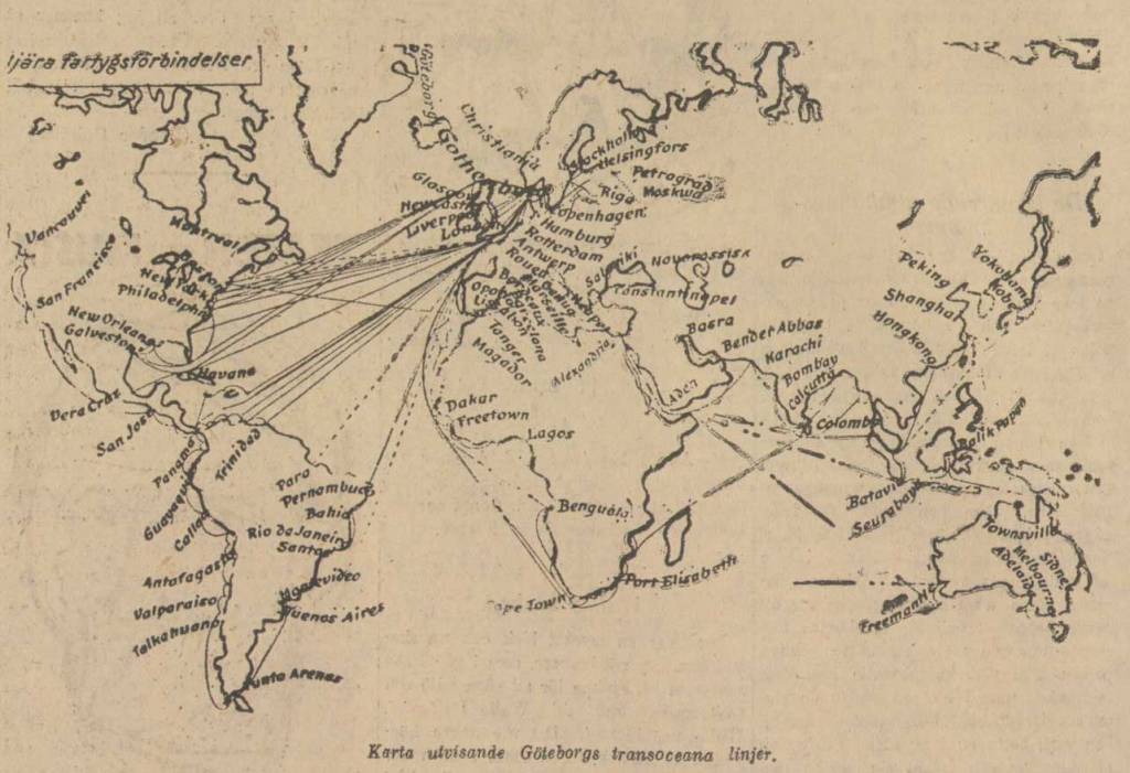 Utvecklingen av Göteborgs transoceana linjer – Göteborgs historia